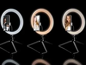Tracer RING 26 cm / Kruhové LED světlo / 120 LED / USB / stativ 9 cm /