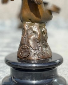 Bronzová socha soška - Putti Anděl