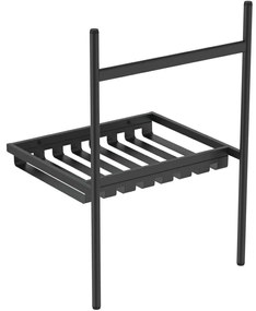 Ideal Standard Conca - Kovový podstavec pro umyvadlo 60 cm, hedvábná černá E2531XG
