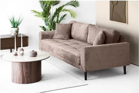 Hnědá manšestrová pohovka 210 cm Lido – House Nordic