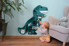 Montessori activity board Dinoland Tyrannosaurus Rex Varianta: Bez stojanu - montáž na zeď
