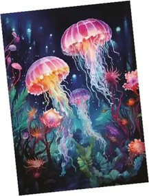 ALBI SCIENCE Diamantové malování Medúzy / 30x40 cm / od 6 let