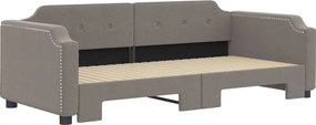 Válenda s přistýlkou taupe 80 x 200 cm textil 3197632