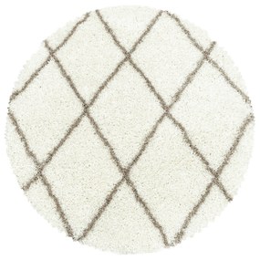 Ayyildiz Kusový koberec ALVOR 3401, kulatý, Krémová Rozměr koberce: 80 cm KRUH