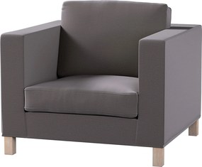 Potah na křesko IKEA Karlanda, krátký barva hnědá látka sametová