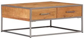 Konferenční stolek 75 x 75 x 35 cm masivní akáciové dřevo - Default Title