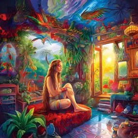 YAZZ Puzzle Doma v nebi / 1023 dílků / 60 x 60 cm