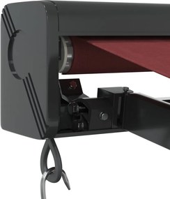 Ručně zatahovací markýza burgundská 350 x 250 cm 3215319