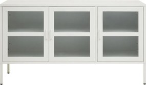 Bílá ocelová vitrína 140x80x45 cm Acier – Premier Housewares