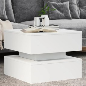vidaXL Konferenční stolek s LED osvětlením 50 x 50 x 40 cm [839858] Barva: Betonová šedá