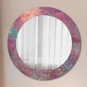 Kulaté dekorativní zrcadlo Festival barev fi 60 cm