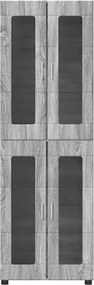 Vysoký bufet FLORIN 60 x 35 x 182 cm Šedá Sonoma 3397910