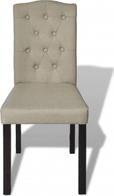 vidaXL Jídelní židle 6 ks textil [160790] Barva: Šedá