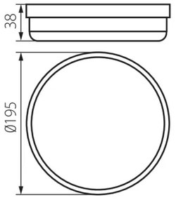 LED svítidlo Kanlux Miledo TOLU O LED 18W-NW-W IP54 neutrální bílá 31498