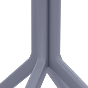 Stůl Sky 80 cm – tmavě šedá