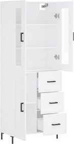 Skříň highboard bílá 69,5 x 34 x 180 cm kompozitní dřevo 3198657