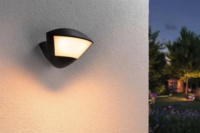 P 94864 LED venkovní nástěnné svítidlo Smart Home Zigbee 3.0 Skyla pohybové čidlo neláká hmyz IP44 226x164mm CCT 10W 230V antracit hliník - PAULMANN