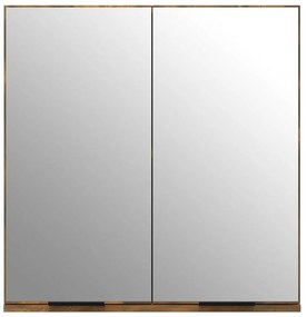 Petromila Koupelnová zrcadlová skříňka kouřový dub 64 x 20 x 67 cm