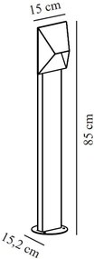 Bílá zahradní lampa Pontio pro žárovku GU10 85cm  - Nordlux