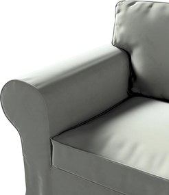 Potah na křeslo IKEA Ektorp barva šedá látka lesklé, sametová
