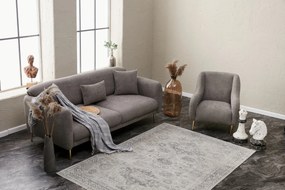 HANAH HOME Třímístná pohovka SIMENA šedá 210 cm 825BLC2838