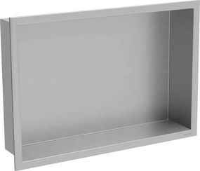 Mexen X-Wall-R nástěnná police s lemem 45 x 30 cm, inox - 1910453010