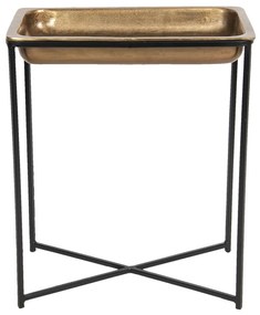 Vintage odkládací stolek ve zlatém provedení Marrok - 53*54*62 cm