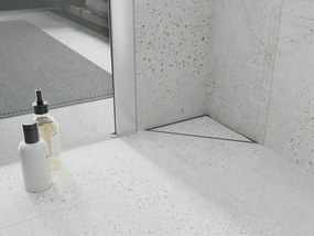 Mexen Flat-T M13 podlahový vpust trojúhelníkový 20 x 20 cm, inox - 1010320