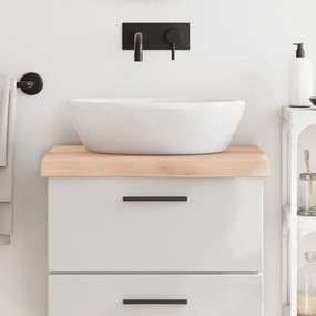 Koupelnová deska 60x50x(2-6) cm neošetřené masivní dřevo 3156013