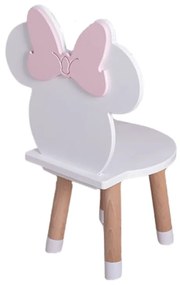 Manibox Dětská dřevěná židlička MINNIE + jméno ZDARMA