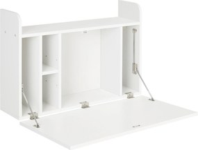 HOMCOM Závěsný skládací počítačový stůl se policí - 77 x 20 x 51 cm | Aosom