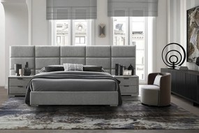 Čalouněná postel Levanter 160x200 šedá