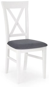 Jídelní židle Bergamo, šedá / bílá