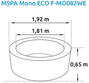Marimex | Vířivý bazén MSPA Mono ECO F-MO082WE | 11400281