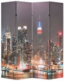vidaXL Marketos Skládací paraván 160 x 170 cm New York by Night