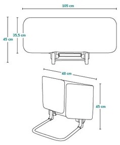 Lionelo - Bezpečnostní zábrana k posteli LORA šedá