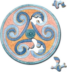 CURIOSI Kulaté puzzle Picoli: Darebák / 33 dílků / průměr 9 cm