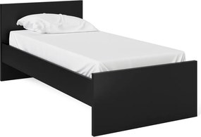 Postel Simplicity 90 x 190 cm, černý mat