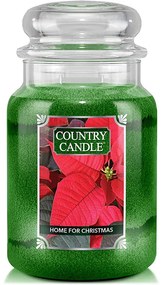 Country Candle – vonná svíčka Home for Christmas (Vánoce doma), 680 g