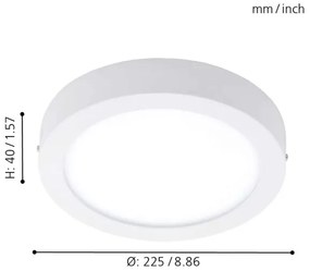 Eglo 78201 - LED Stropní svítidlo FUEVA LED/16,5W/230V