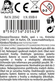 MaDe Meč se světlem a zvukem / 7 barev / od 3 let