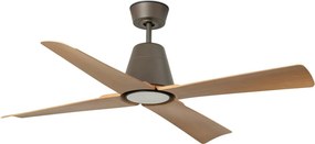 FARO 34106-130 TYPHOON M LED LED stropní ventilátor, hnědá/dřevo - FARO