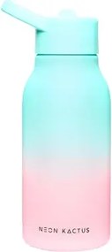 Neon Kactus Dětská tritanová láhev tyrkysově-růžová / 340 ml / bez BPA