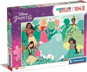 Clementoni Disney princezny MAXI / 104 dílků /  od 6 let