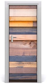 Fototapeta na dveře dřevěná stěna 85x205 cm