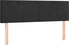 Box spring postel s matrací černá 140 x 190 cm samet 3127369