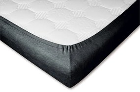 Dadka Froté prostěradlo černá C  Froté prostěradlo černá 90x200x20 cm