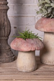 Cementový květináč houba Mushroom L - Ø 21*23 cm