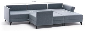 Atelier del Sofa Rohová sedací souprava Belen - Anthracite, Antracitová