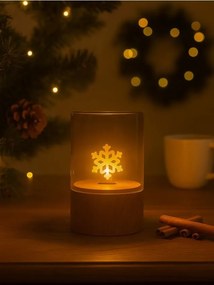 Sinsay - LED stolní lampa s vánočním motivem - béžová